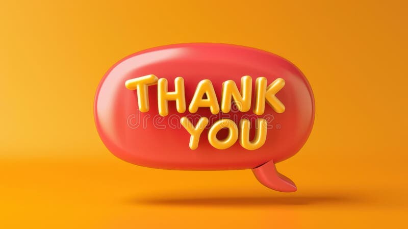 The Bright Thank You Message.AI Generated Image Stock Photo - Image of ...