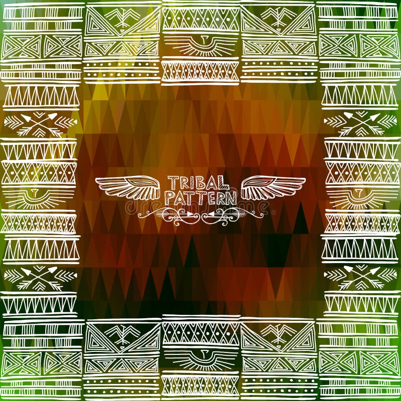 Bright Traditional Indian Ornamental Frame Stock Vector - Illustration ...