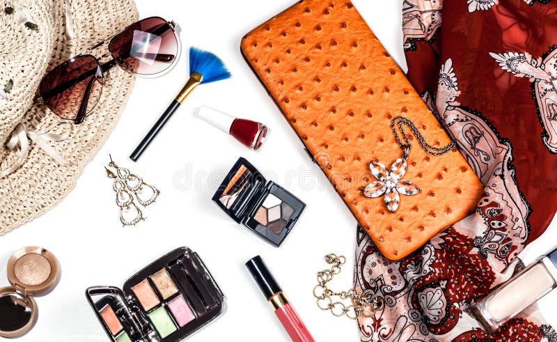 Bright Trendy Accessories for Women Stock Photo - Image of lifestyle ...