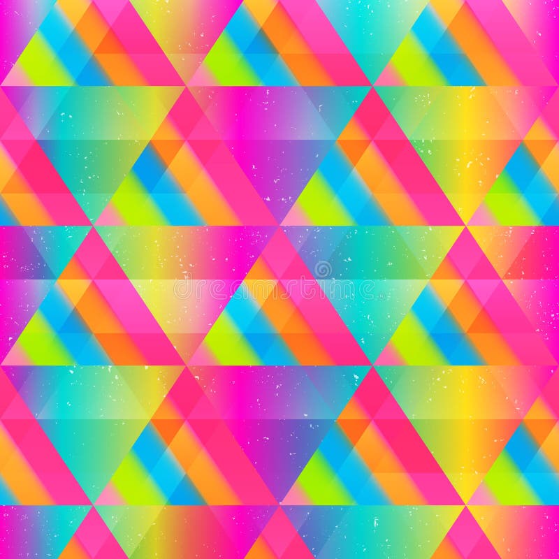 Bright Triangle Seamless Texture Stock Vector - Illustration of ...