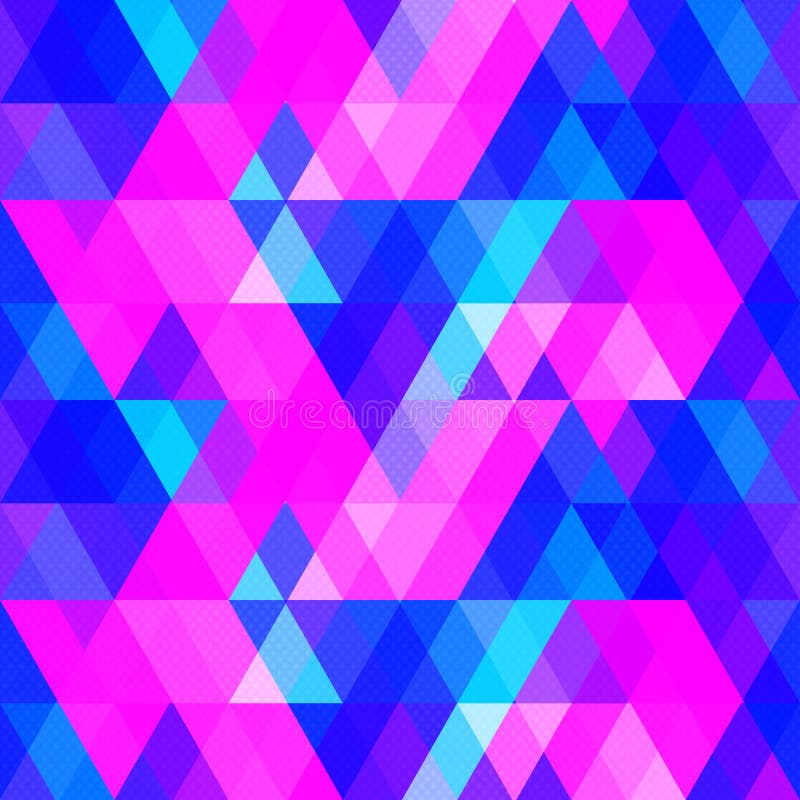 Bright Triangle Seamless Texture Stock Vector - Illustration of shape ...