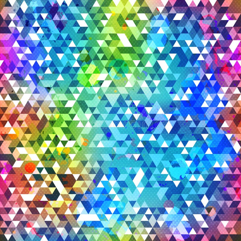 Bright Triangle Seamless Texture Stock Vector - Illustration of ...