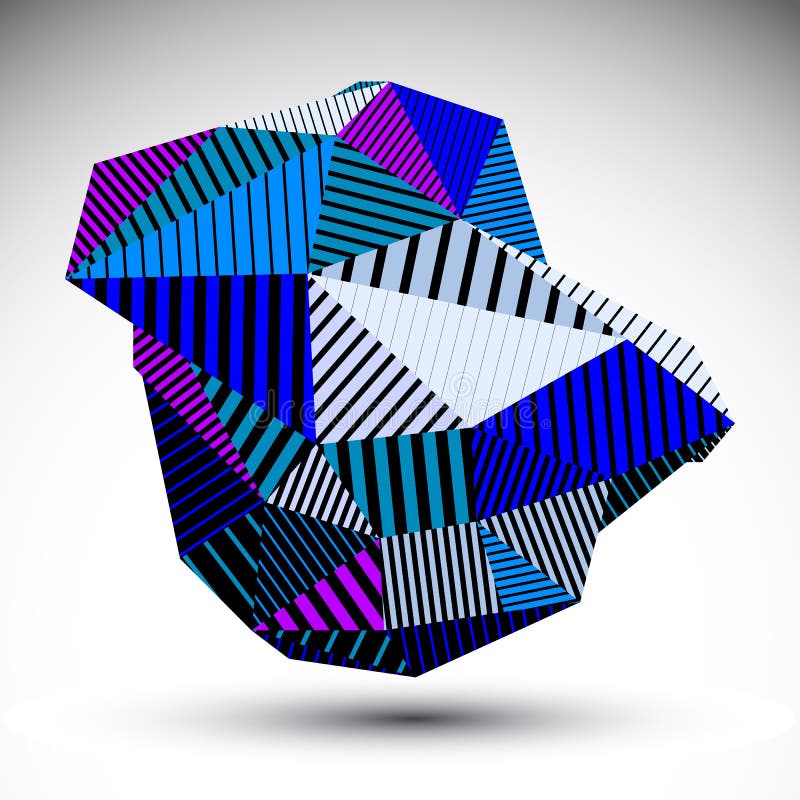 Bright Triangular Abstract 3D Illustration, Vector Digital Eps8 Stock ...