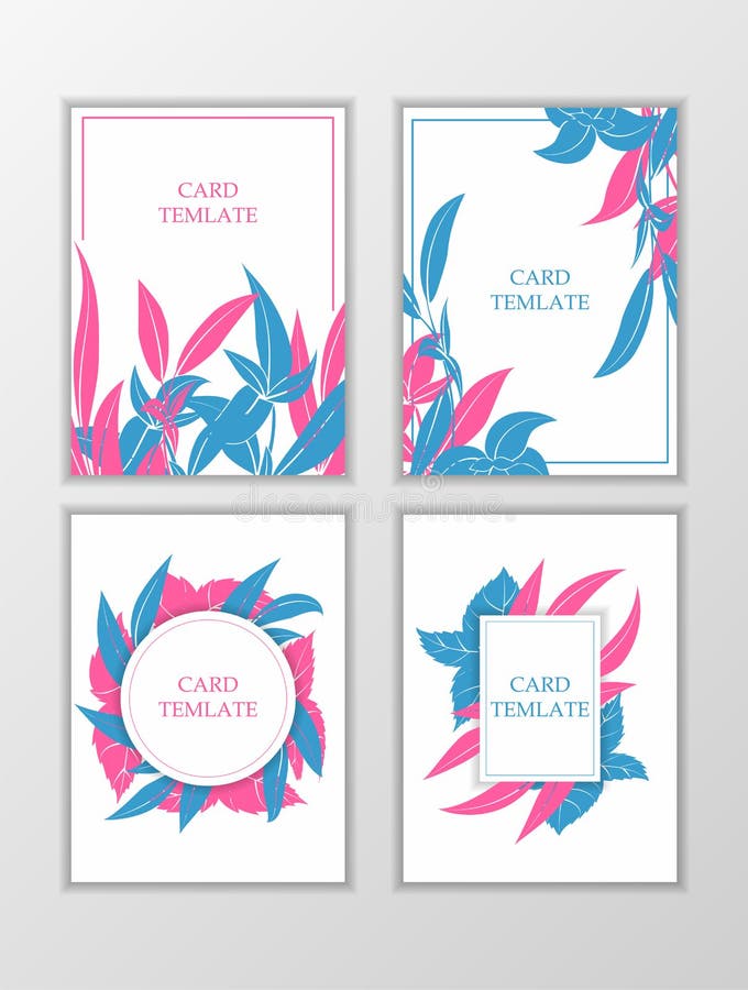 Bright Card Template. Modern Illustration for Design and Web Stock ...