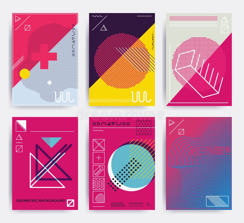 Bright Vector Design Poster Stock Vector - Illustration of abstract ...