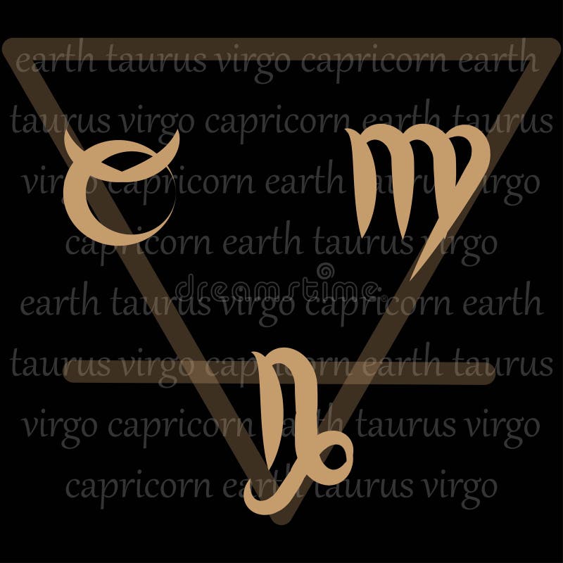 Earth zodiac signs stock illustration. Illustration of mythology ...