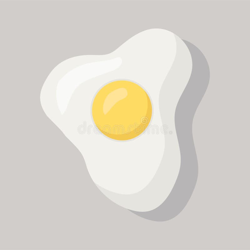 Bright Vector Illustration Of Scrambled Eggs Fresh Cartoon Scrambled