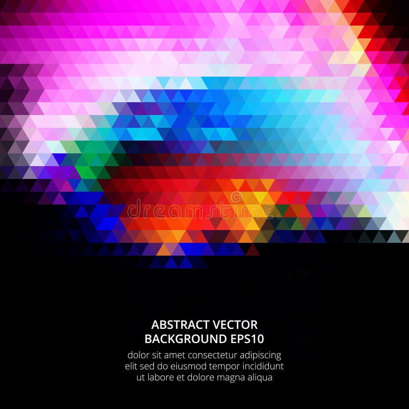 Bright Vector Triangle Shapes on White Background. Stock Vector ...