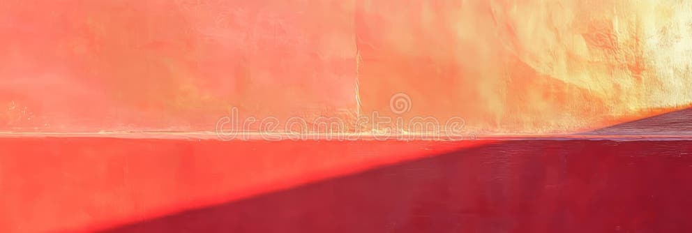 Bright Vermilion Wall Texture with Metallic Elements for Design and ...