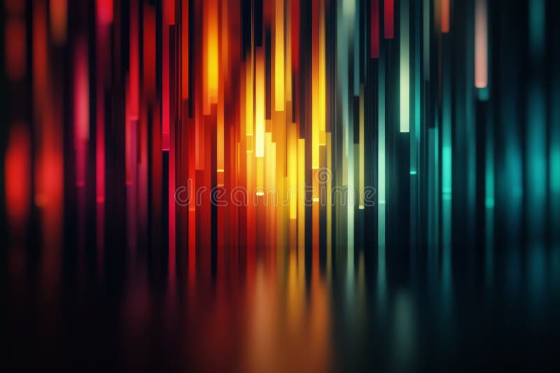 Colorful Vertical Lines Create a Vibrant Abstract Pattern in a Digital ...