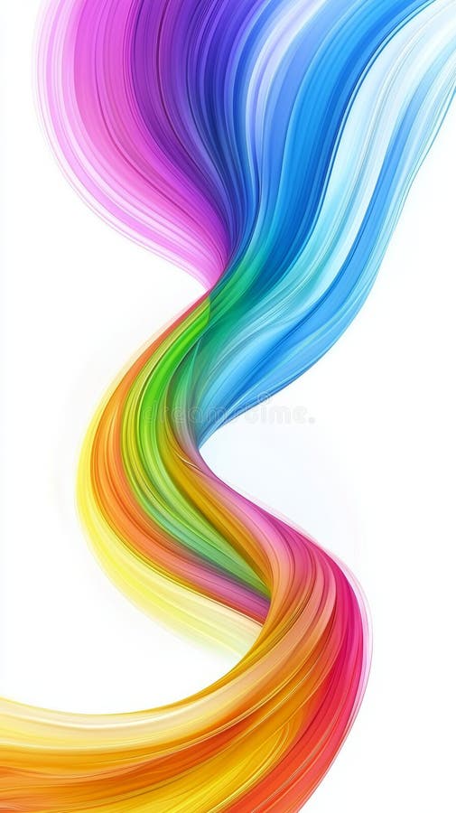 Bright, Vibrant Colors Blending in a Swirling Wave Pattern Create a ...