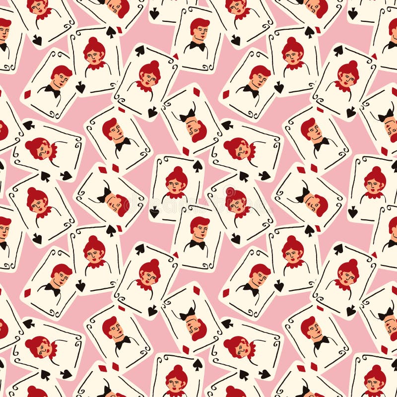 Cute Queen Playing Card Stock Illustrations – 140 Cute Queen Playing ...