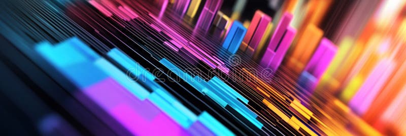 Colorful Bar Charts Showcasing Financial Analytics in a Modern Business ...