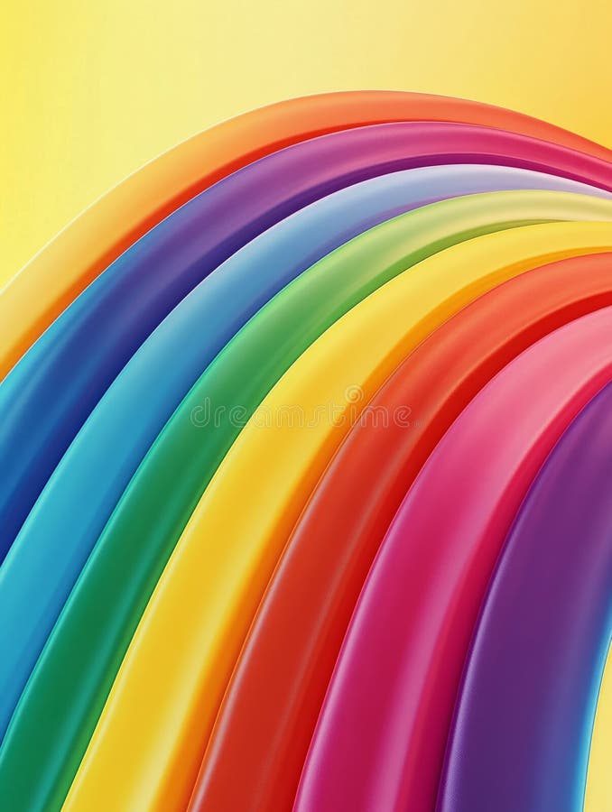 Bright and Vivid Arc of Rainbow Colors Stock Photo - Image of cheerful, design: 369395456