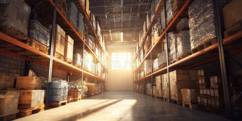 The Bright Warehouse Showcasing Organized Storage and Efficient ...