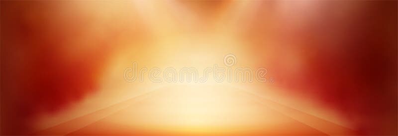 Bright Warm Lights with Stage. Big Space for Light Background Stock ...