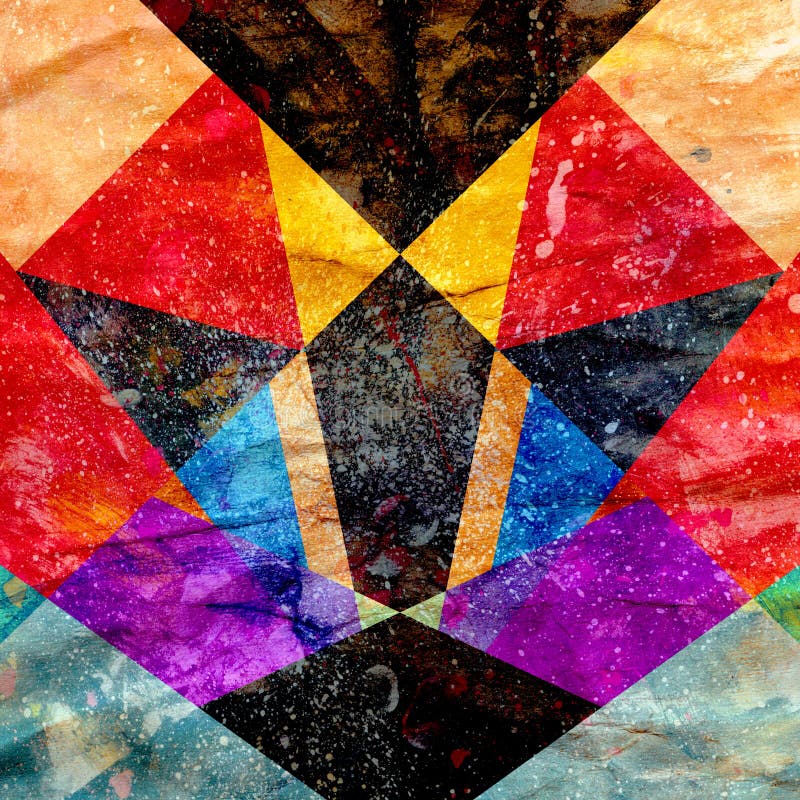 Bright Watercolor Abstract Multi-colored Background Stock Illustration ...