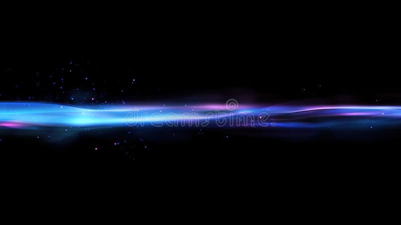 Bright waves in the dark stock illustration. Illustration of flow ...