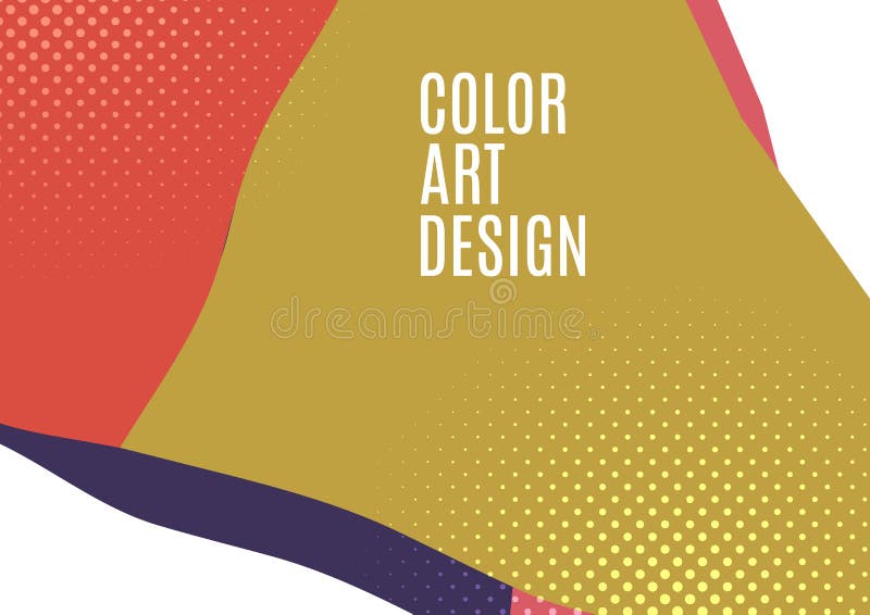 Bright Wavy Triangles on a White Background. Geometric Ready-made ...