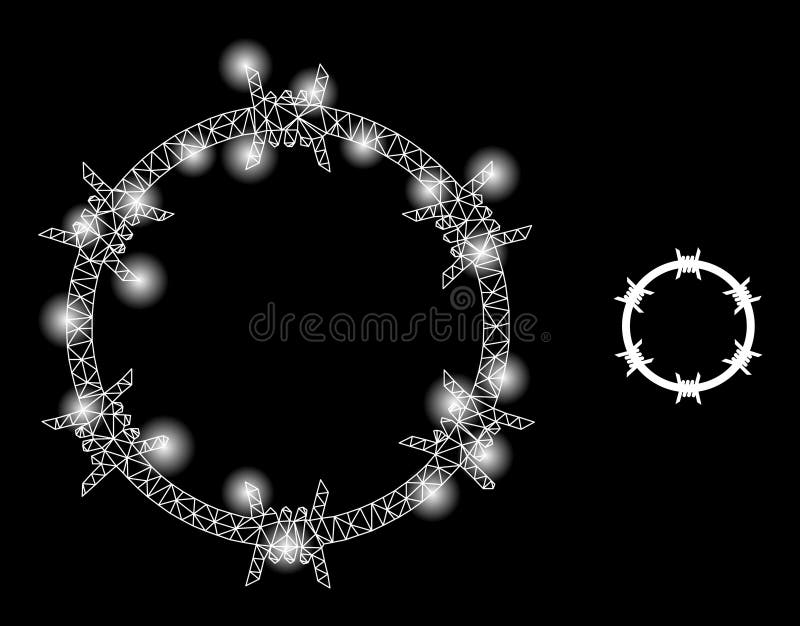 Barbed Wire Circle Border Stock Illustrations – 410 Barbed Wire Circle ...