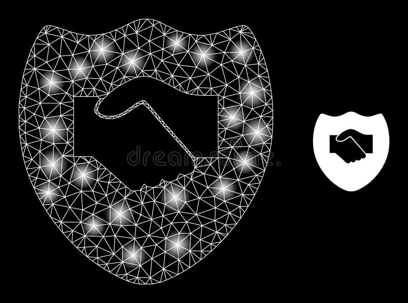 Handshake and Shield Line Icon. International Agreement Concept with Check Mark Stock ...