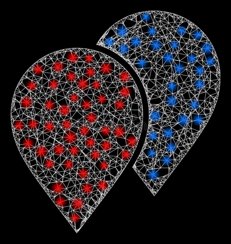 Map Markers Bright Web Net Stock Illustrations – 19 Map Markers Bright ...