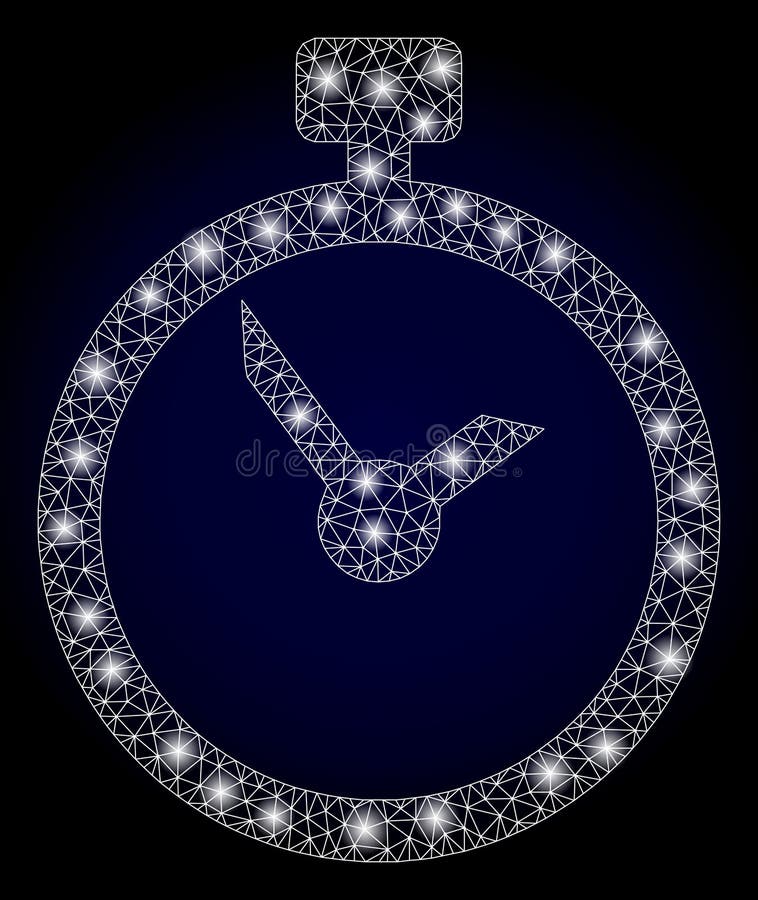 Stopwatch Time Wireframe Blue Stock Illustrations – 92 Stopwatch Time ...