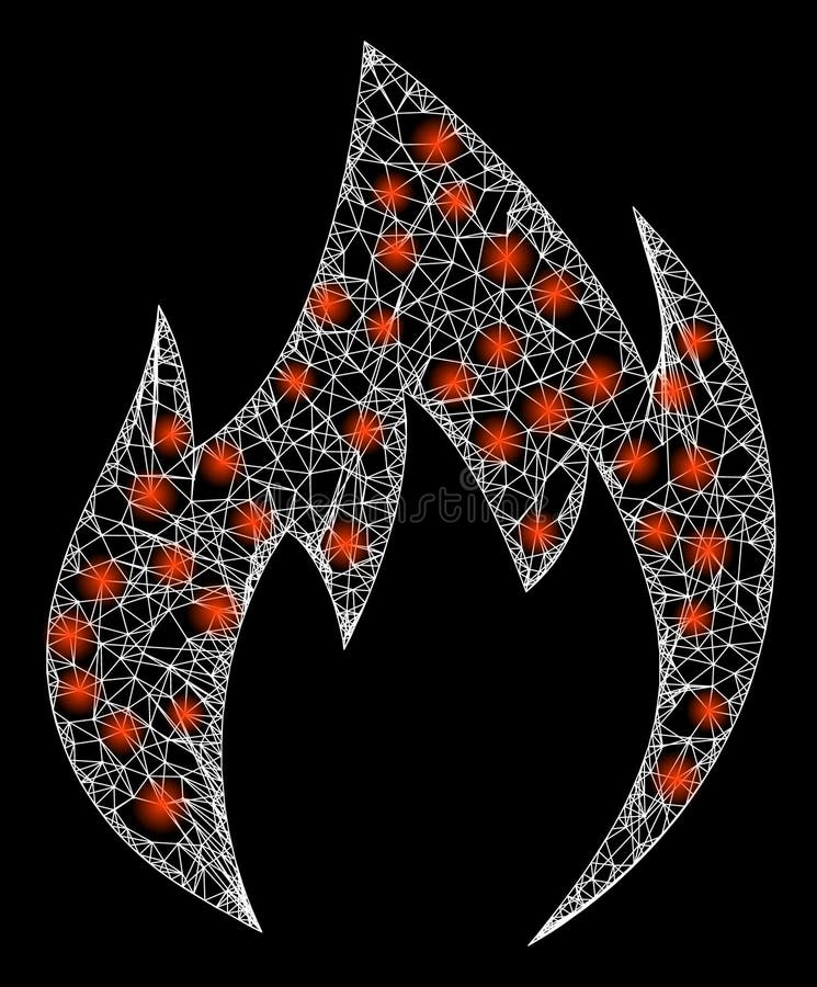 Bright Web Network Fire Flame with Glare Spots Stock Vector ... Bright Web Network Fire Flame with Glare Spots Stock Vector ...
