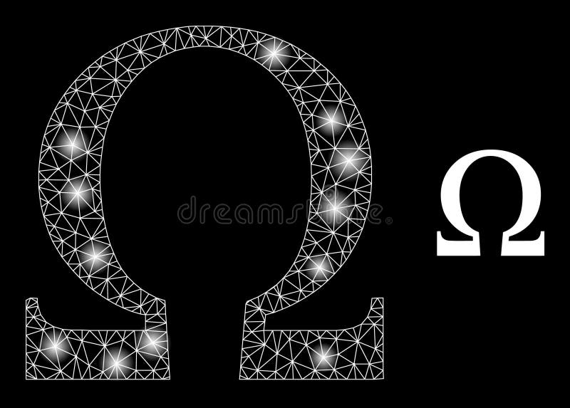 Omega Greek Alphabet with Greek Cirlce Logo Design Template Stock ...