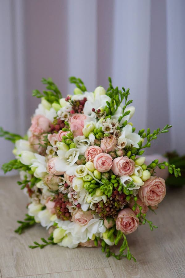 Bright wedding bouquet stock image. Image of love, center - 239625419