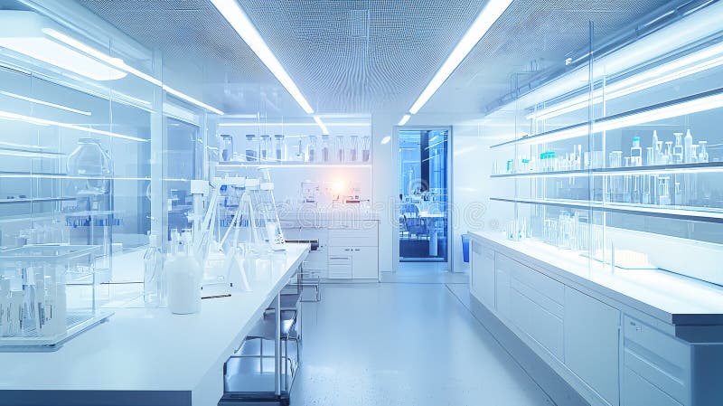 Testosterone Lab Analysis: Bright and Clean Workspace. Generative AI ...