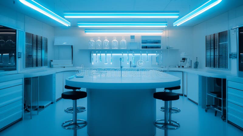 Testosterone Lab Analysis: Bright and Clean Workspace. Generative AI ...