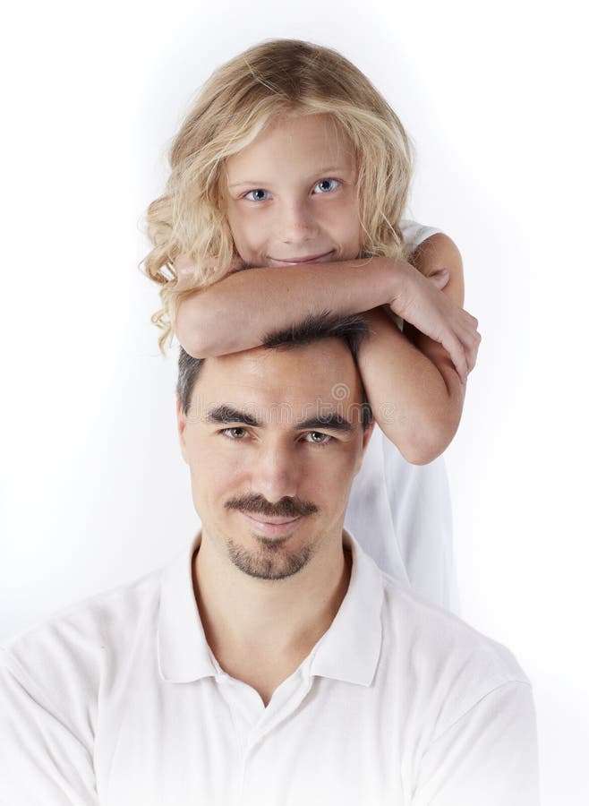 Bright, White Bacground Portrait. Stock Image - Image of curly, smile ...