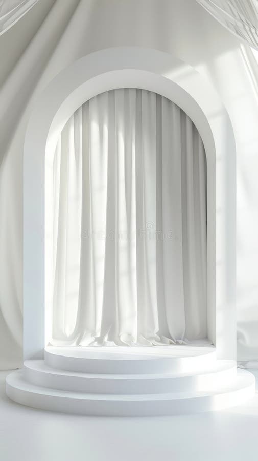 Bright White Backdrop Provides a Clean and Neutral Setting Stock ...