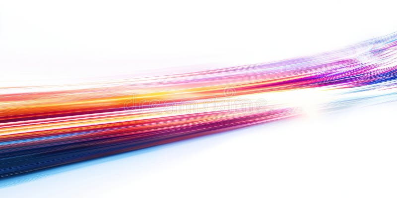 A Bright White Backdrop with Soft, Abstract Streaks of Light Flowing ...