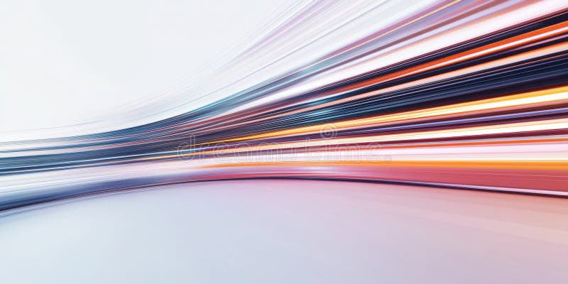 A Bright White Backdrop with Soft, Abstract Streaks of Light Flowing ...