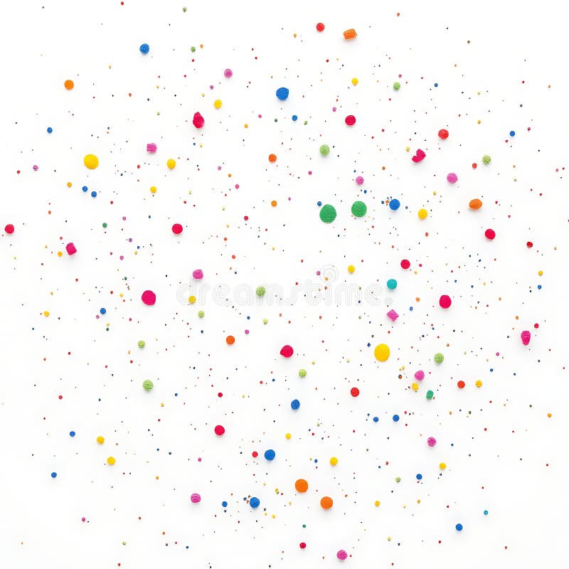 A Bright White Background with Colorful Specks of Paint, Giving a ...