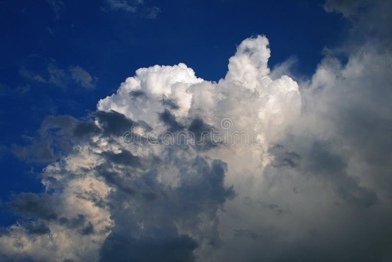 BRIGHT WHITE CLOUD with DARK WISPS Stock Image - Image of bright, patch ...