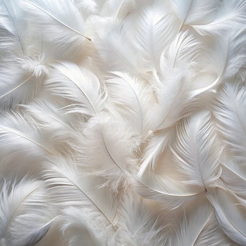 Bright White Feather Texture for Special Event Design Stock ...
