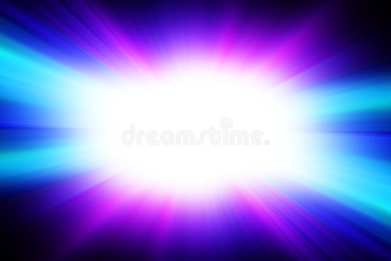 Bright White Flash on a Blue Background. Stock Illustration ...