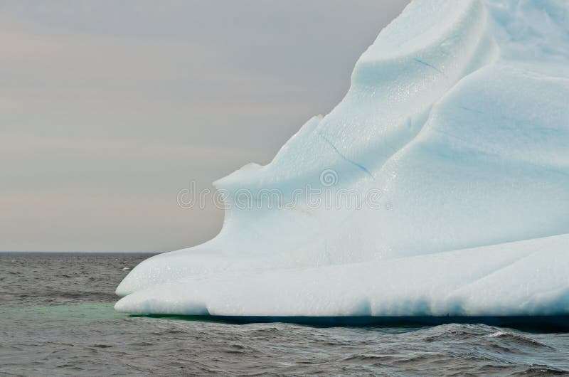 A Bright Iceberg with a Hole Inside Stock Image - Image of climate ...