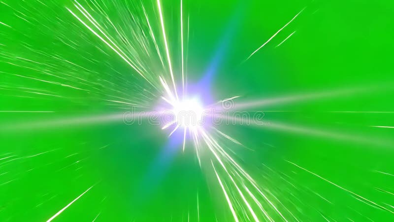 Bright White Light Burst Green Screen Effect with Glowing Particles AI ...