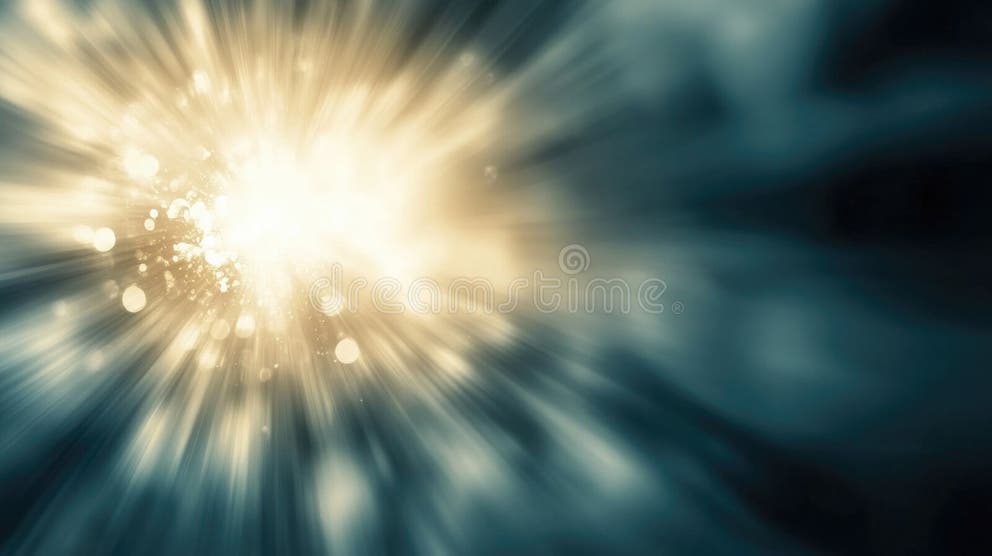 Bright White Light Explosion with Shimmering Effects on Transparent ...