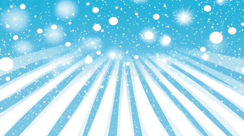 A Bright White Light Streams Down Against a Vivid Blue Backdrop ...