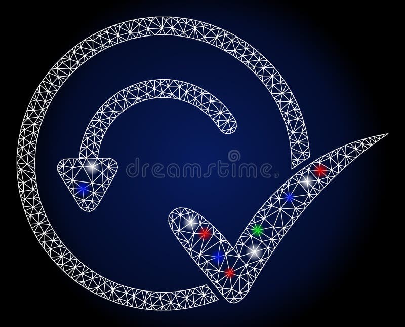 Flare Mesh Network Pre-Approved with Flare Spots Stock Illustration ...