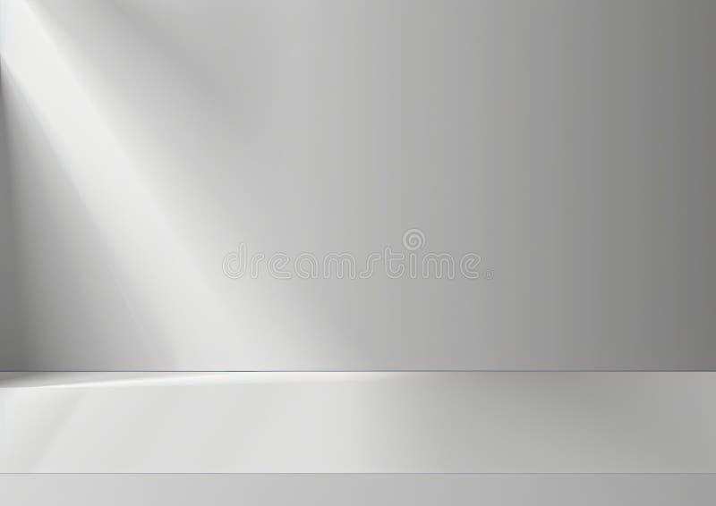 A Bright White Room Featuring a Window and a Distinct Shadow on the ...