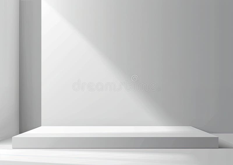 A Bright White Room Featuring a Window and a Distinct Shadow on the ...
