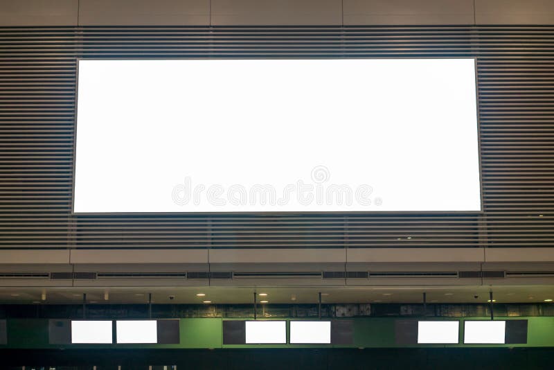 Bright White Screen Inside a Building. Copy Space Stock Image - Image ...