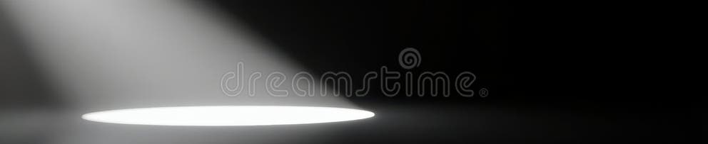 Bright White Spotlight Cone, Dramatic Black Void Backdrop , Light, Cone ...