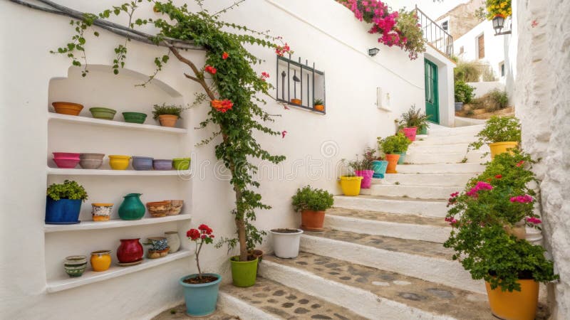 Bright White Walls Provide a Clean Backdrop while an Array of Colorful ...